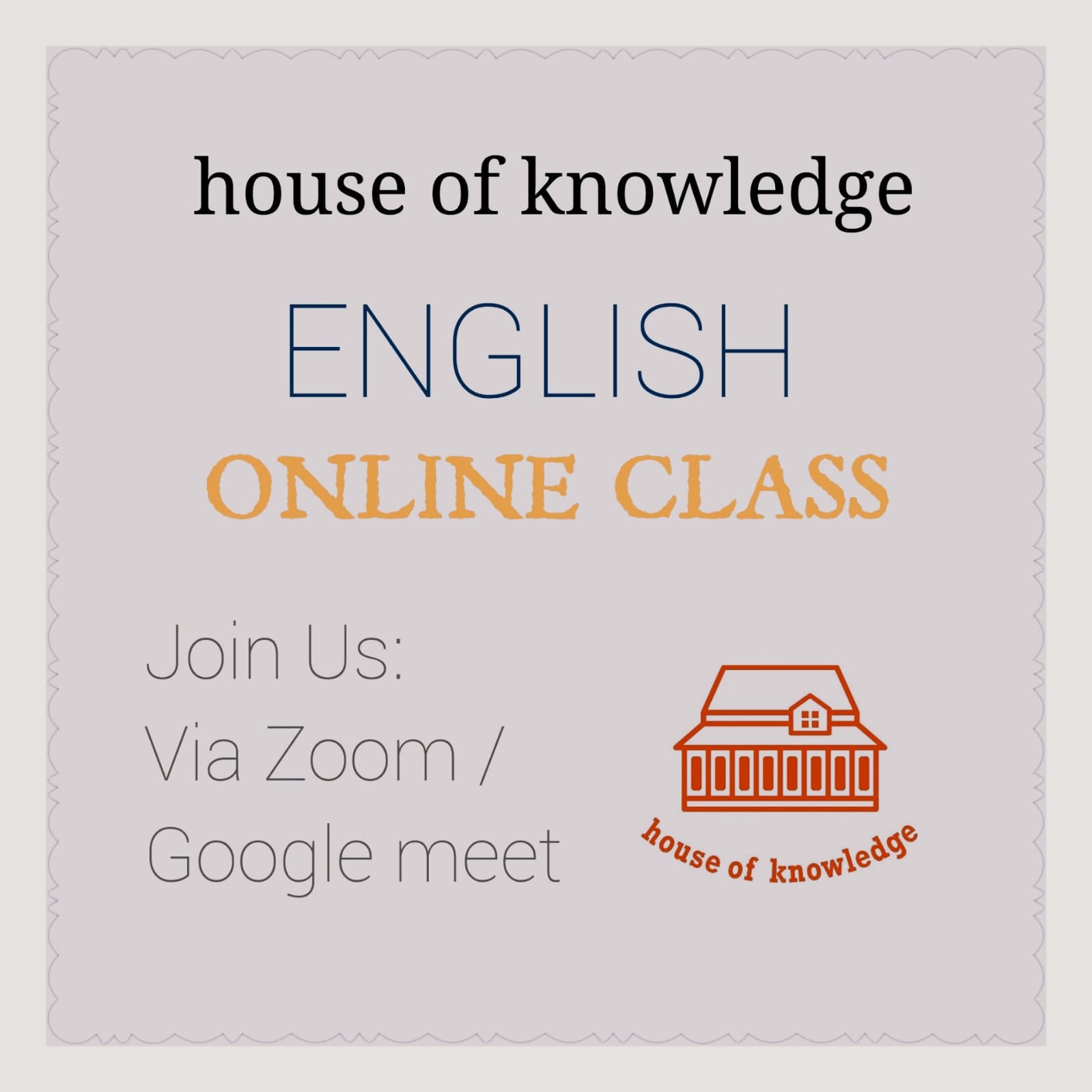 Online Class – House of Knowledge